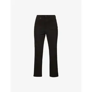 Good American Good Curve Straight-leg Mid-rise Jeans