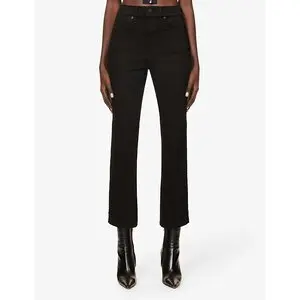 Good American Good Curve Straight-leg Mid-rise Jeans