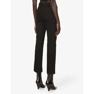 Good American Good Curve Straight-leg Mid-rise Jeans