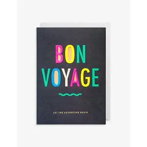 LAGOM Bon Voyage Let The Adventure Begin Greetings Card 10.9cm X 15.5cm - One-color