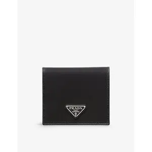 Prada Re-nylon Nylon And Leather Wallet - Black
