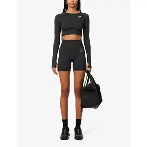 GYMSHARK Vital Seamless 2.0 Stretch-jersey Shorts - Black Marl