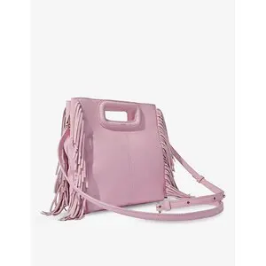 Maje Fringed-trim Leather Cross-body Bag