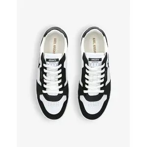 Axel Arigato Dice Lo Bird-motif Leather And Suede Low-top Trainers - White/blk
