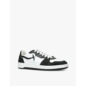 Axel Arigato Dice Lo Bird-motif Leather And Suede Low-top Trainers - White/blk