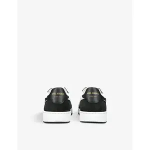 Axel Arigato Dice Lo Bird-motif Leather And Suede Low-top Trainers - White/blk