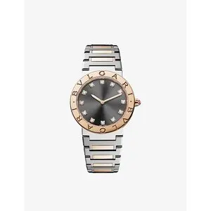 BVLGARI Stainless-steel, 18ct Rose-gold And Diamond Quartz Watch - Rose Gold