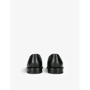 LOAKE Imperial Grained-leather Loafers - Black