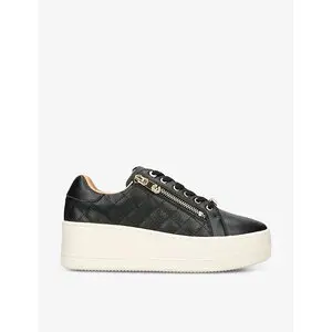 Carvela Connected Zip Leather Low-top Trainers