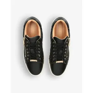 Carvela Connected Zip Leather Low-top Trainers