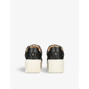 Carvela Connected Zip Leather Low-top Trainers