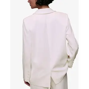 Whistles Andie Single-breasted Woven Wedding Blazer