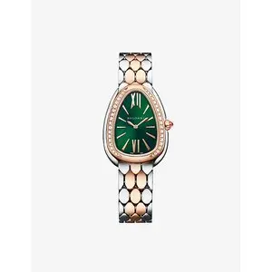 BVLGARI Serpenti Seduttori Diamond Quartz Watch - Rose Gold