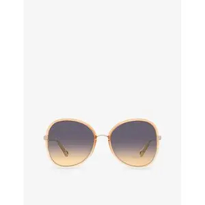 Chloé Butterfly-frame Acetate Sunglasses - Orange