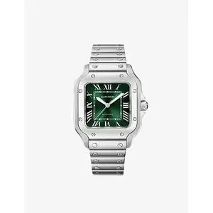 CARTIER Santos De Stainless Steel Automatic Watch - Silver