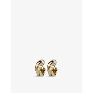 CARTIER Trinity 18ct Gold And Diamond Earrings - One-color