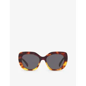 Celine Butterfly-frame Acetate Sunglasses - Brown