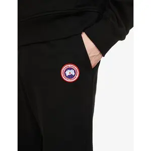 Canada Goose Relaxed-fit Cotton-jersey Jogging Bottoms - Black