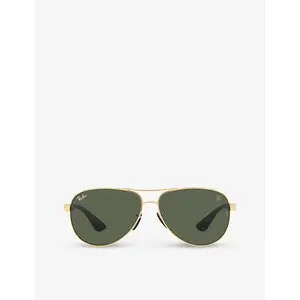 Ray-ban Rb8331m Scuderia Ferrari Metal Sunglasses - Gold