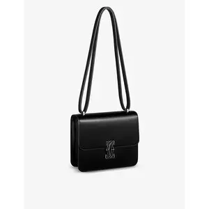 Cartier C De Mini Leather Cross-body Bag - Black