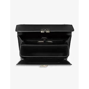 Cartier C De Mini Leather Cross-body Bag - Black
