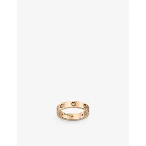 Cartier Love 18ct Rose-gold And Diamond Wedding Band - Rose Gold