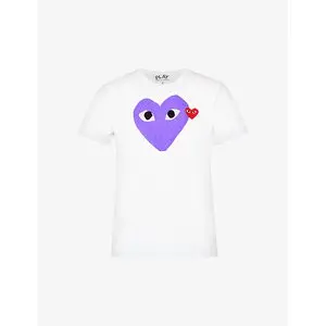 Men's Play Comme Des Garcon White Tops