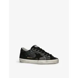 GOLDEN GOOSE Super-star Suede Star-patch Leather Trainers
