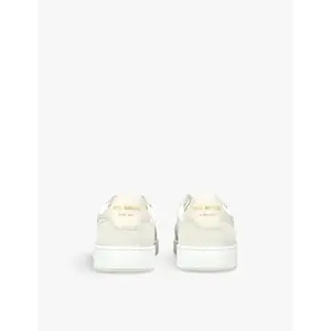 Axel Arigato Dice Lo Bird-motif Leather And Suede Low-top Trainers - White/comb