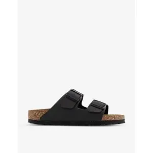 Birkenstock Arizona Black Leather Sandals For Men