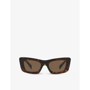 Prada Pr 13zs Cat-eye Sunglasses - Brown