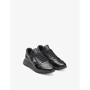 Prada Brand-plaque Leather Low-top Trainers