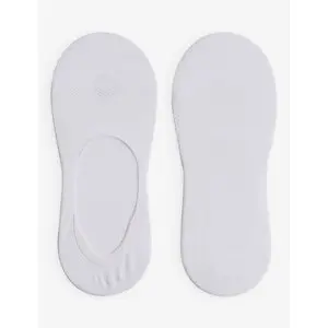 REISS Low-rise Stretch-cotton Invisible Socks - White