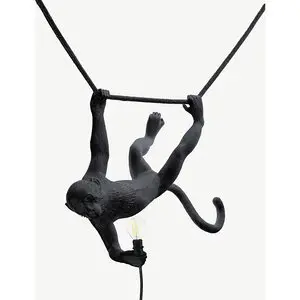 SELETTI Monkey Swing Resin Ceiling Lamp 44cm