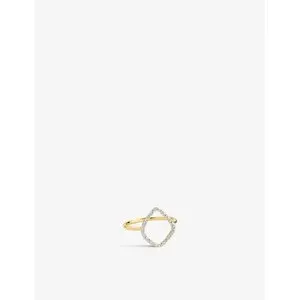 Monica Vinader Riva Diamond Ring - Yellow Gold