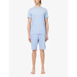 Derek Rose Basel Relaxed-fit Stretch-woven Pyjama Shorts - French