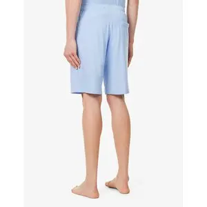 Derek Rose Basel Relaxed-fit Stretch-woven Pyjama Shorts - French
