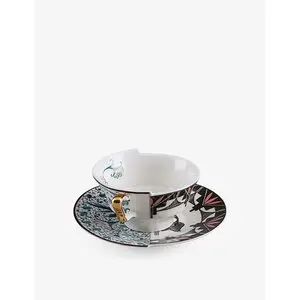SELETTI Hybrid Aspero Porcelain Teacup And Saucer - One-color