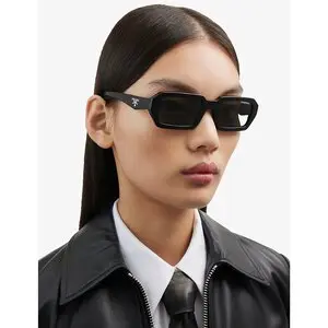 Prada Irregular-frame Acetate Sunglasses