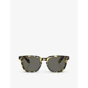 Oliver Spencer Rectangle-frame Sunglasses - Grey