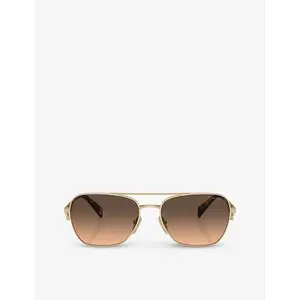 Prada Aviator Sunglasses - Gold