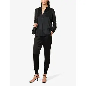 Vince Relaxed-fit Silk Blouse - Black