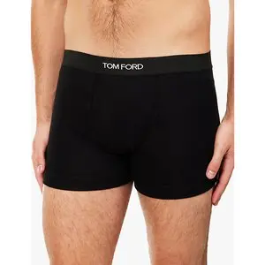 TOM FORD Branded-waistband Pack Of Two Stretch-cotton Trunks