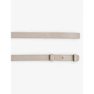 REISS Hayley Leather Belt - Stone