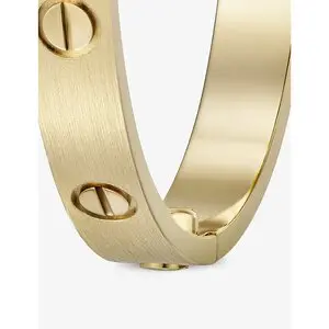 Cartier Love Classic Brushed 18ct Yellow-gold Bracelet - Yellow Gold