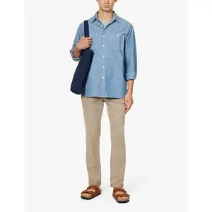 Paige Fraser Slim-fit Stretch-woven Trousers - Vint Coastal Beige