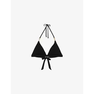 REISS Riah Side-tie Low-rise Bikini Bottom - Black