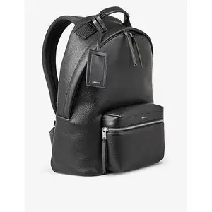 Sandro Coated-canvas Backpack - Noir / Gris