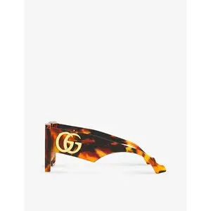 Gucci Rectangle-frame Acetate Sunglasses