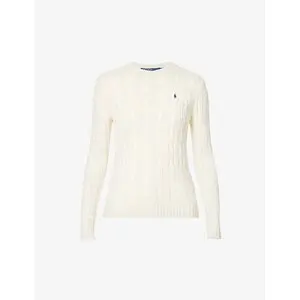 Women's Cream Knit Polo